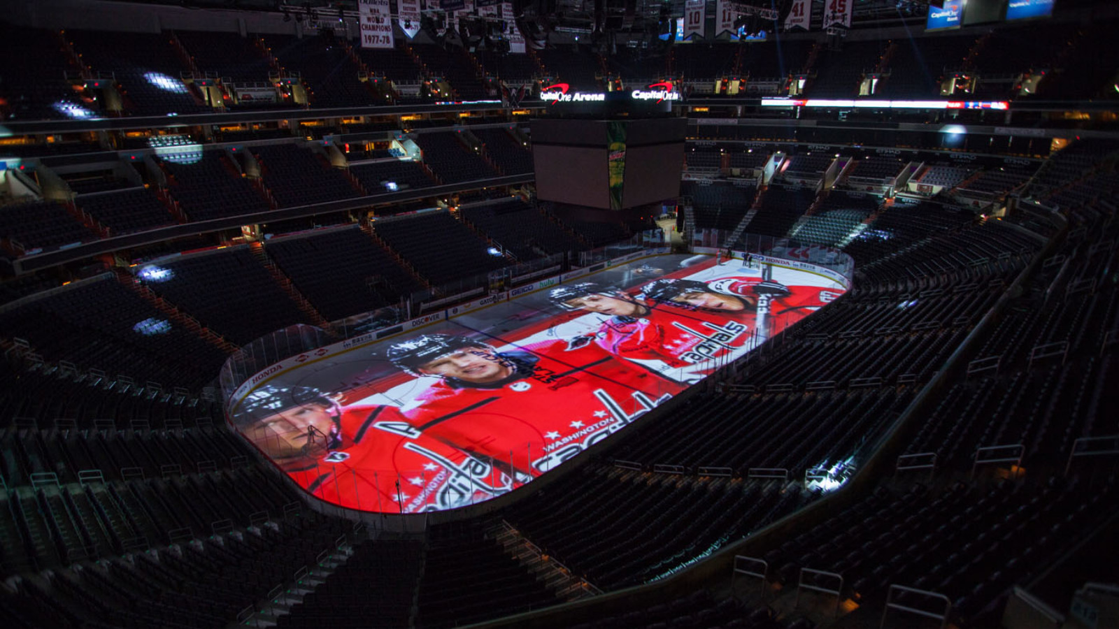 Projection Mapping - Architectural Mapping - Court and Ice Rink Mapping